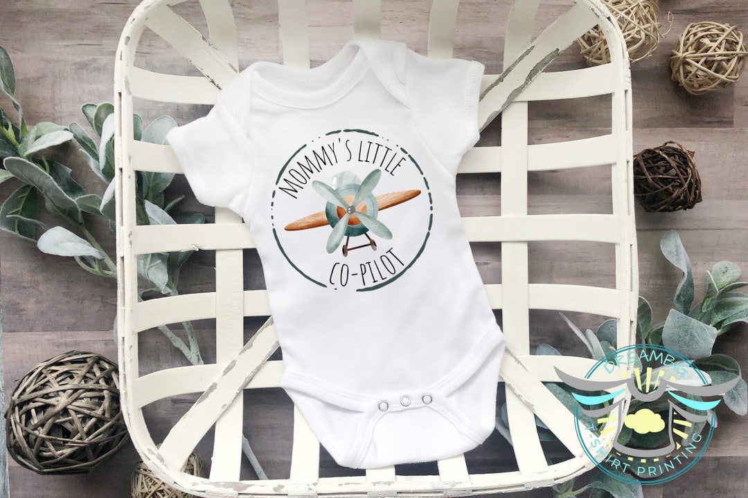 Mommy's Little Co-pilot Baby Onesie® Airplane, Airplane Baby Onesie ...