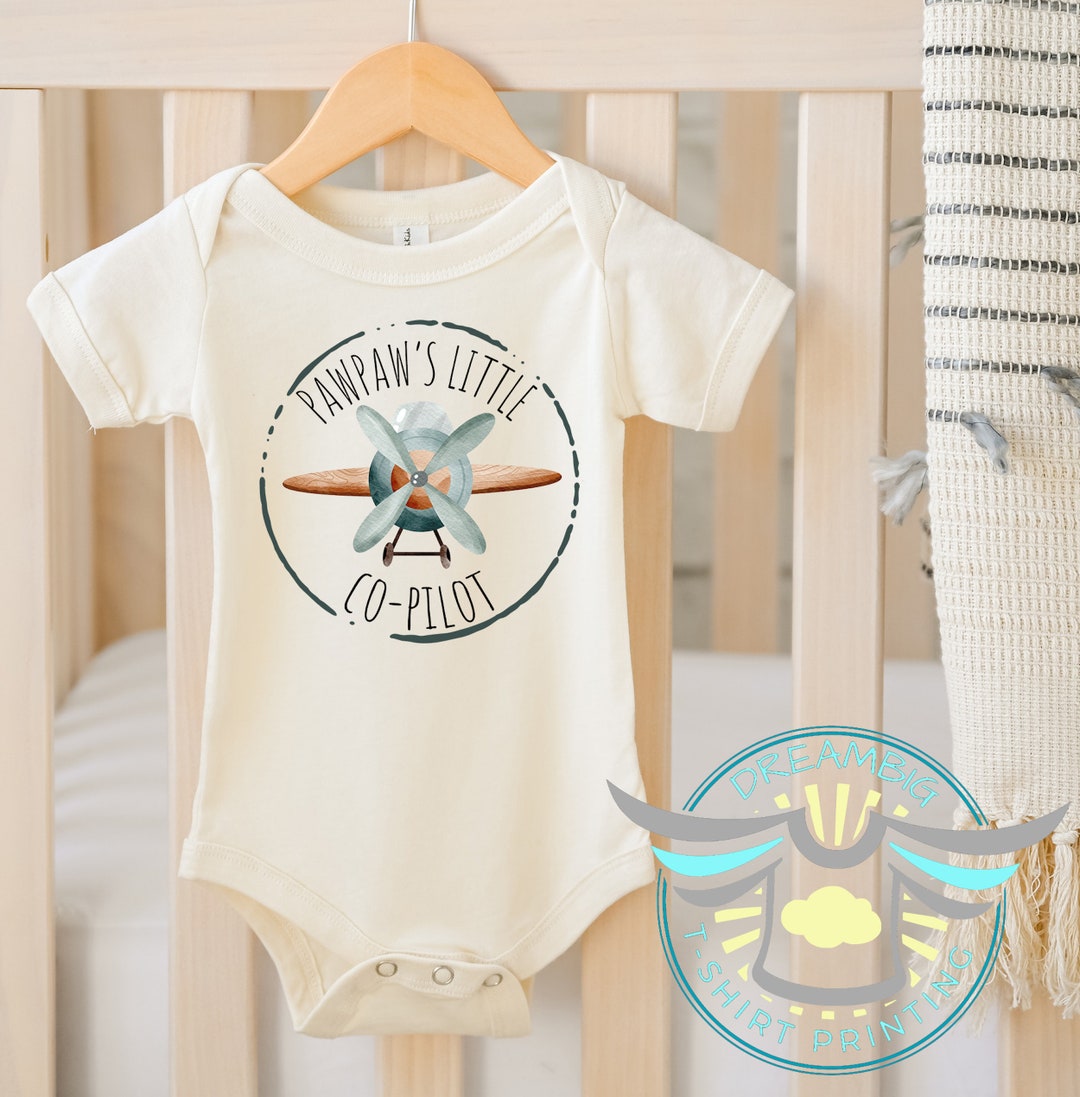 Pawpaw's Little Co-pilot Baby Onesie® Copilot Outfit, Cute Airplane ...