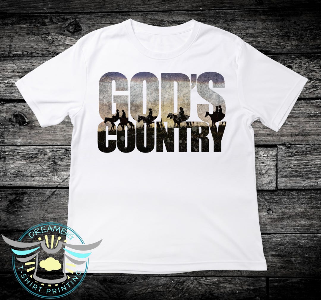 God’s Country Shirt, Cowboy Shirt, Western, Christian Shirt, Faith ...