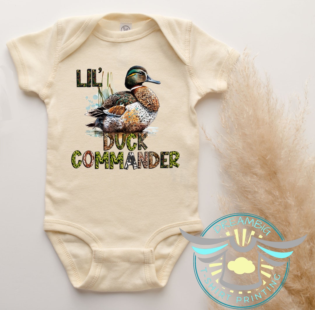 Duck Hunter Onesie® Lil Duck Commander, Feathers, Gone Huntin' Onesie ...