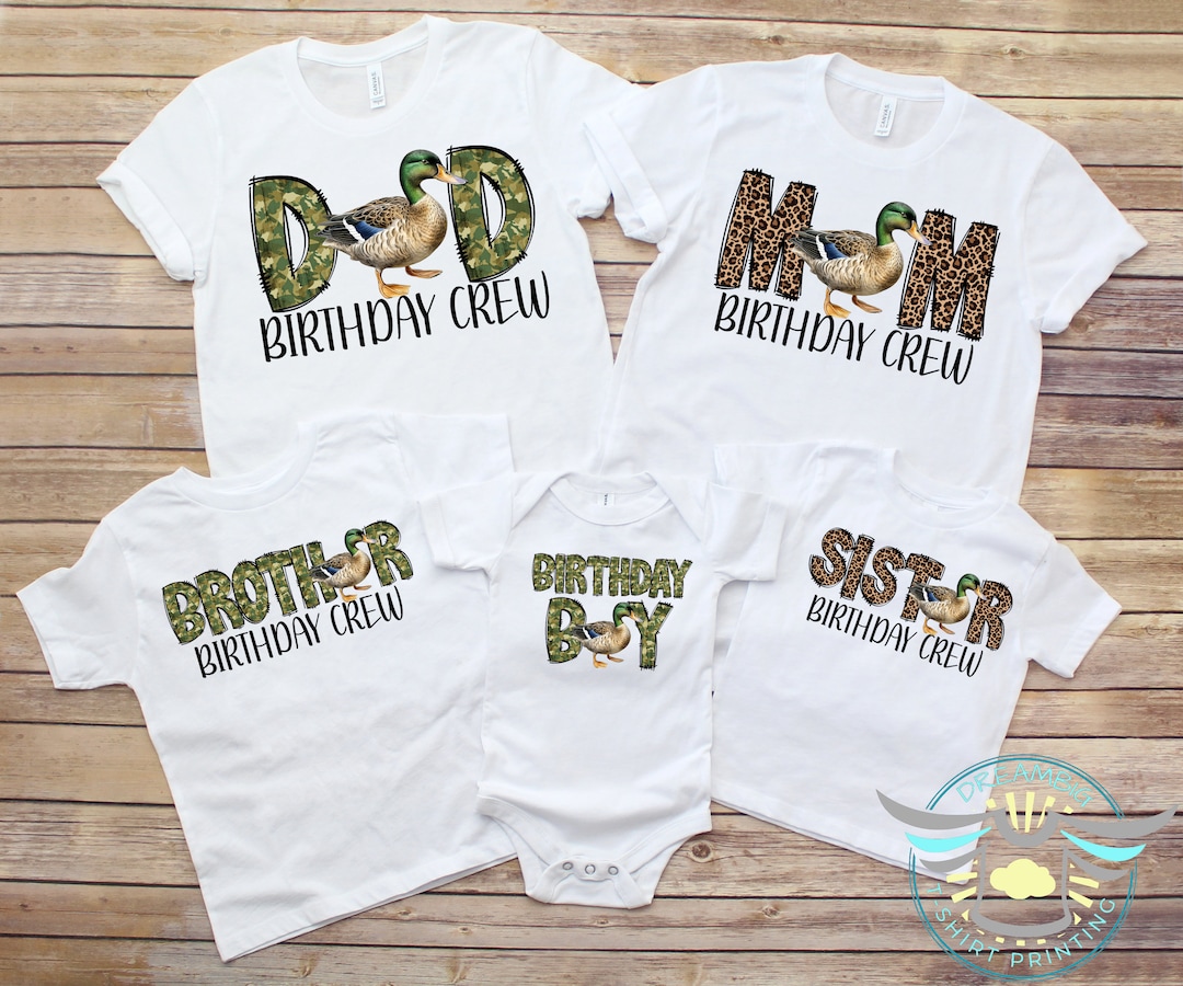 Birthday Boy Duck Hunting Birthday Shirt, Duck Hunting Birthday ...