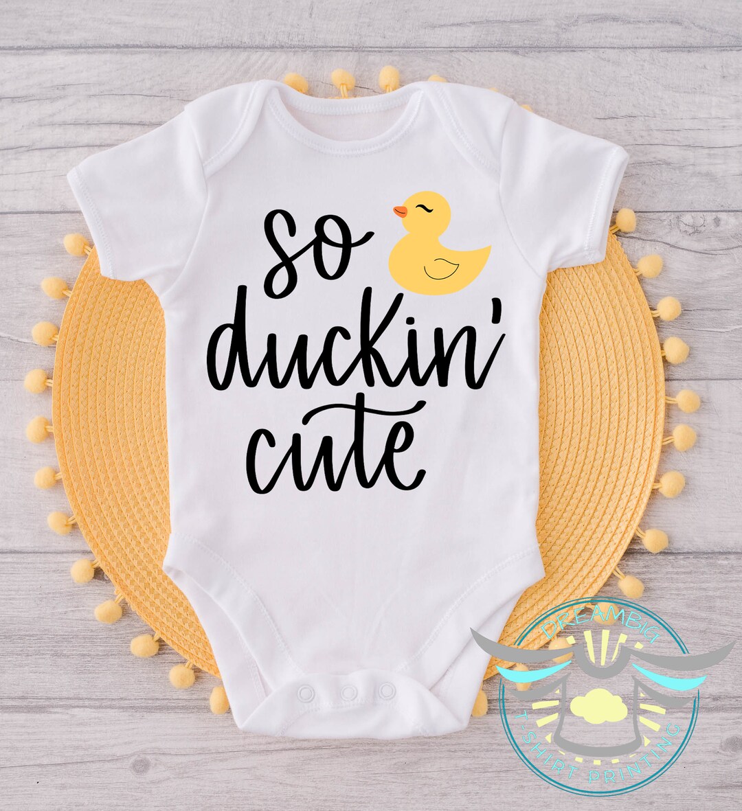 Duck Baby Onesie® so Dunkin Cute, Baby Gifts, Fun Baby Onesie® Baby ...