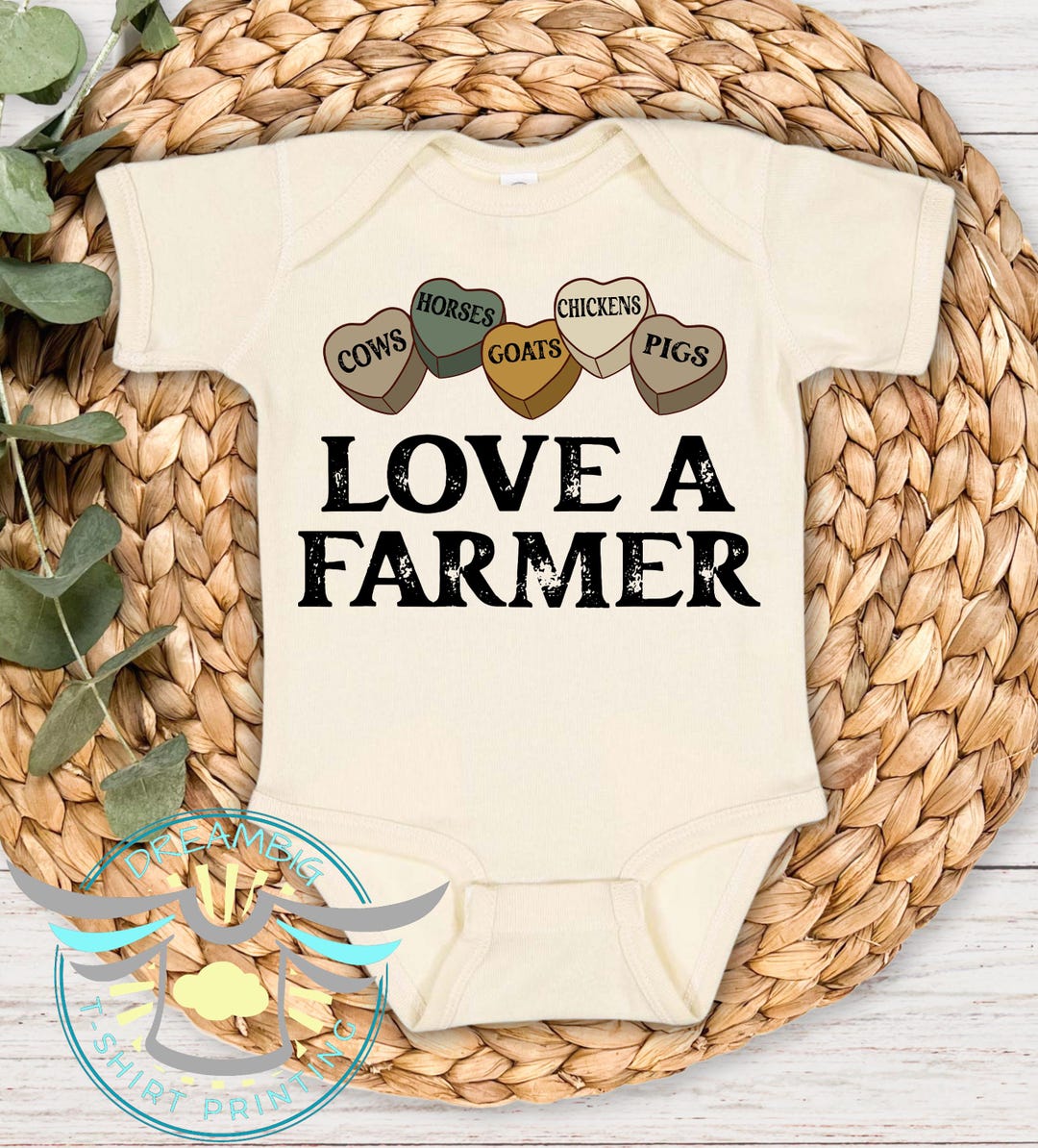 Love A Farmer Baby Onesie® Farming Baby Outfit, Farmer Baby, Future ...