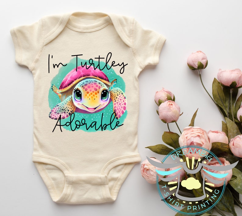 Turtle Baby Onesie® I Am Turtley Cute Baby Onesie® Baby Turtle, Sea ...