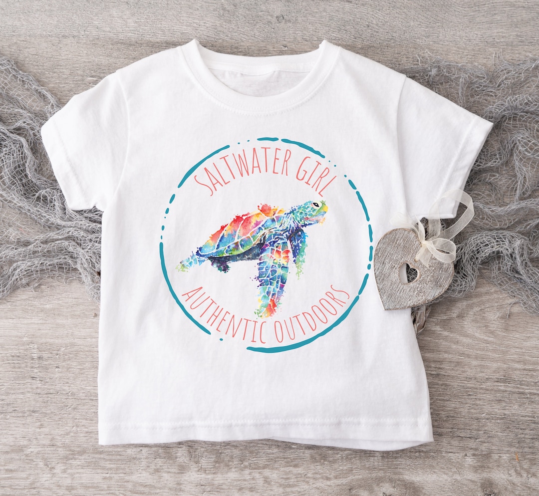 Sea Turtle Shirt, Salt Water Girl Shirt, Nautical, Save the Ocean ...
