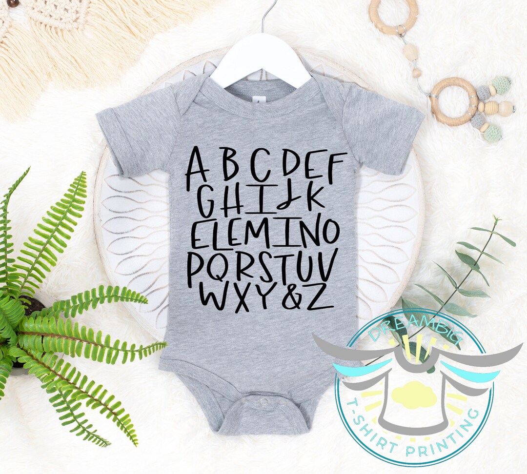 ABC Alphabet Baby Onesie® Elemeno P Onesies® Education, Baby Girl, Baby ...