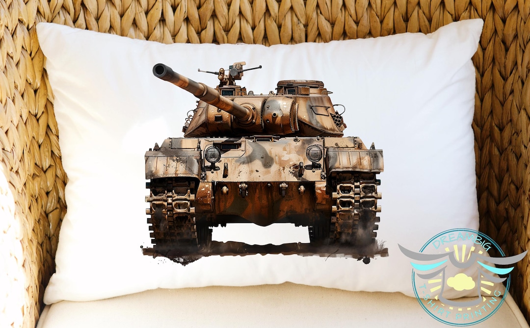 Military Tank Pillowcase, Personalized, Military Tank Decor, Military ...
