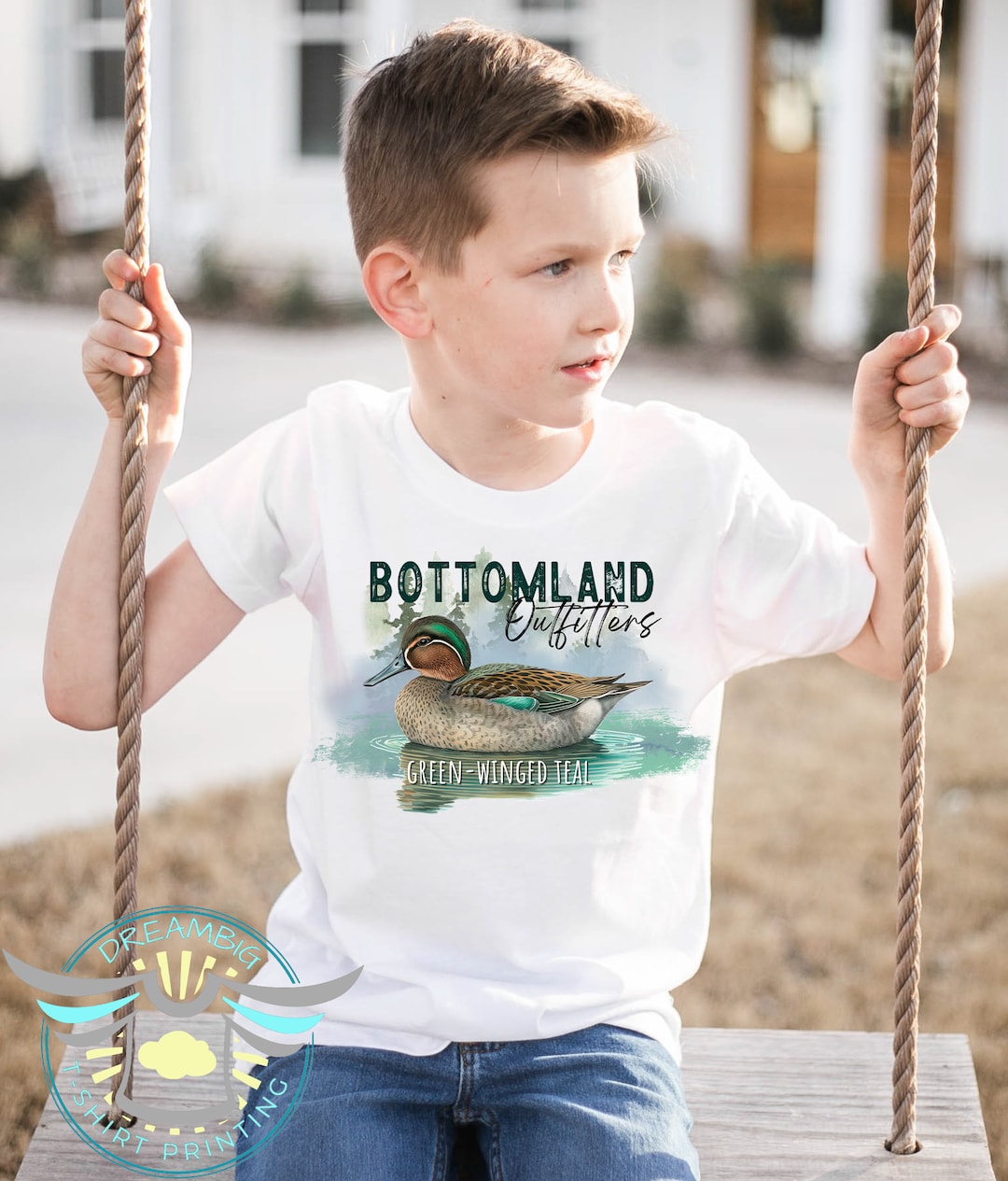 Duck Hunting Shirt, Green Winged Teal Duck, Bottom Land, Waterfowl ...