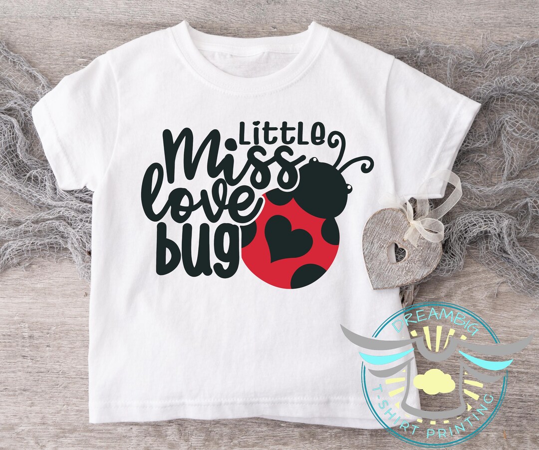 Little Miss Love Bug Shirt, Kids Love Bug Shirt, Lady Bug Themed Shirt ...