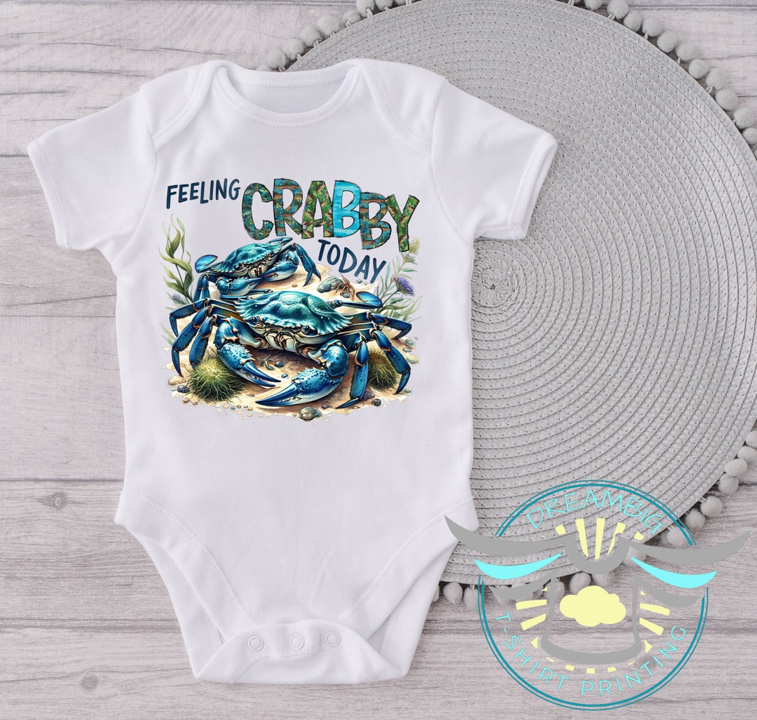 Feeling Crabby Today Baby Onesie® Crab Baby Onesie® Baby Boy, Fishing ...