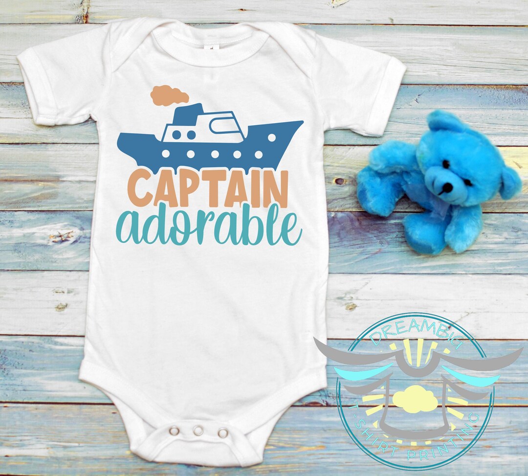 Captain Adorable Baby Onesie® Ship Baby Onesie® Baby Shower, Cruise ...