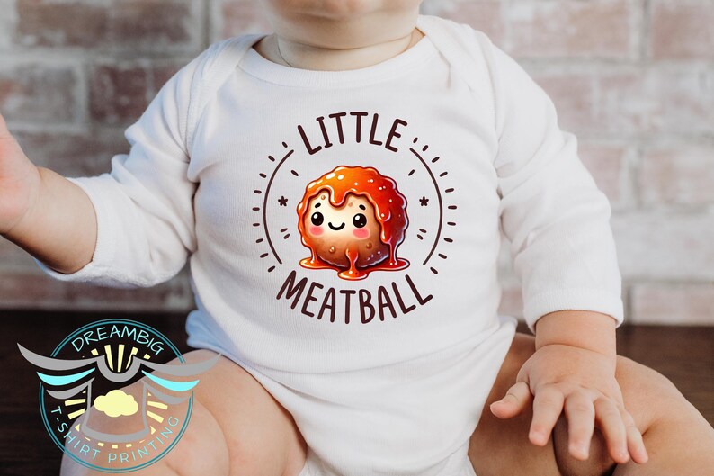Little Meatball Baby Onesie® Baby Humor, Funny Baby Outfit, Baby Shower ...