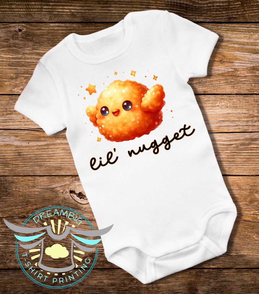 Little Nugget Baby Onesie® Chicken Nugget, Pregnancy, Baby Reveal ...