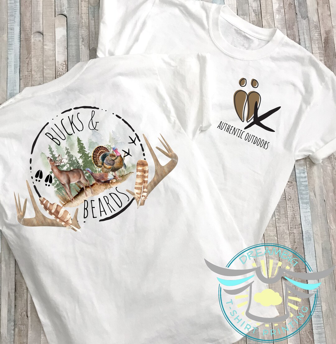 Hunting Shirt, Bucks & Beards Shirt, Deer Hunting Shirt, Turkey Hunting ...