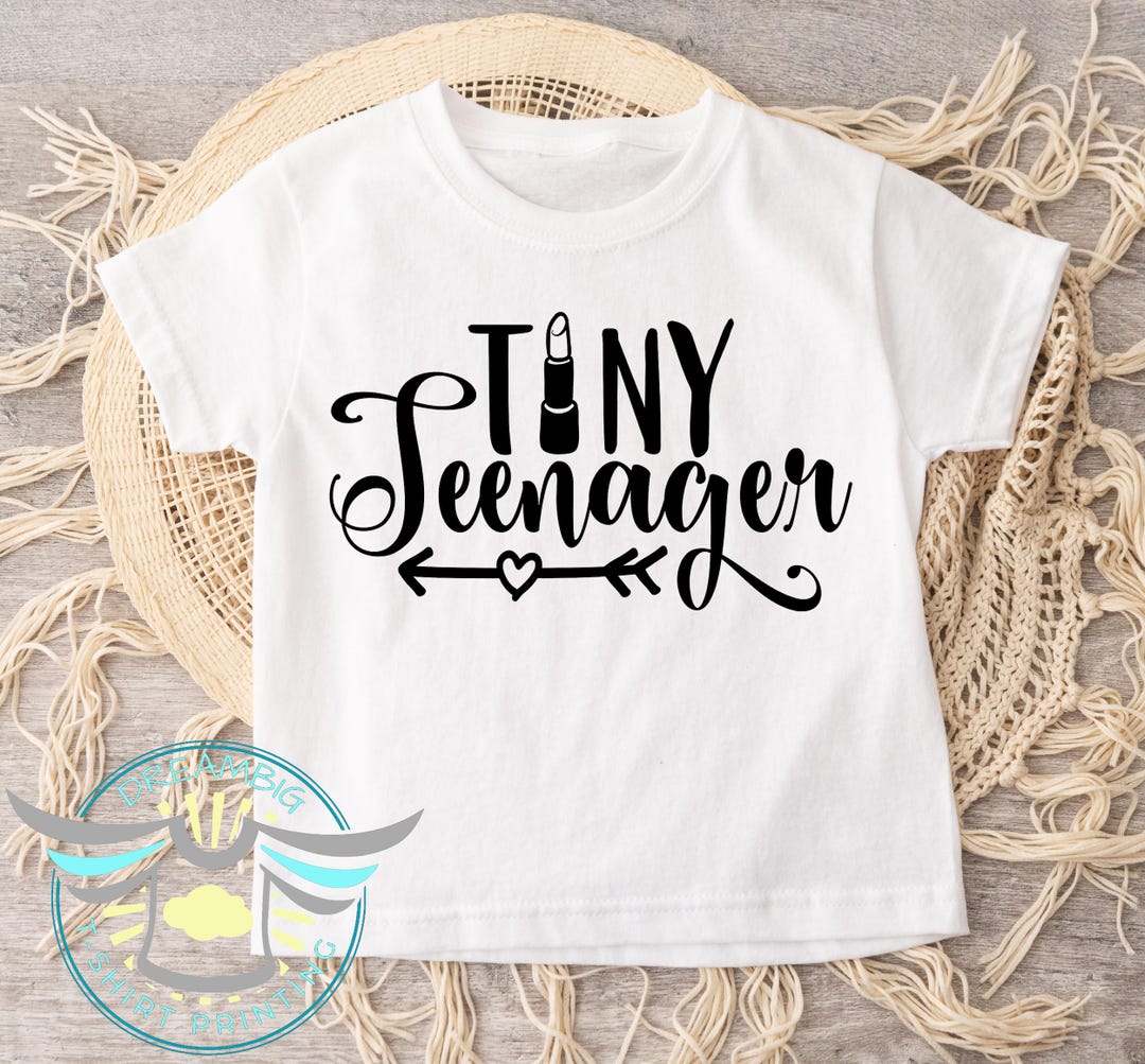 Tiny Teenager Girls Shirt, Sassy Girls Shirt, Attitude, Cute Girls ...