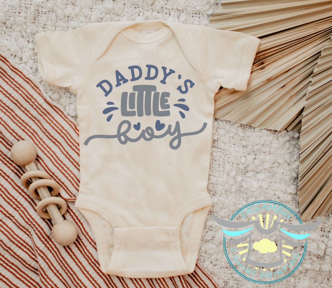 Daddy's Little Boy Baby Onesie® Father Son Baby Onesie® Daddy's Boy ...