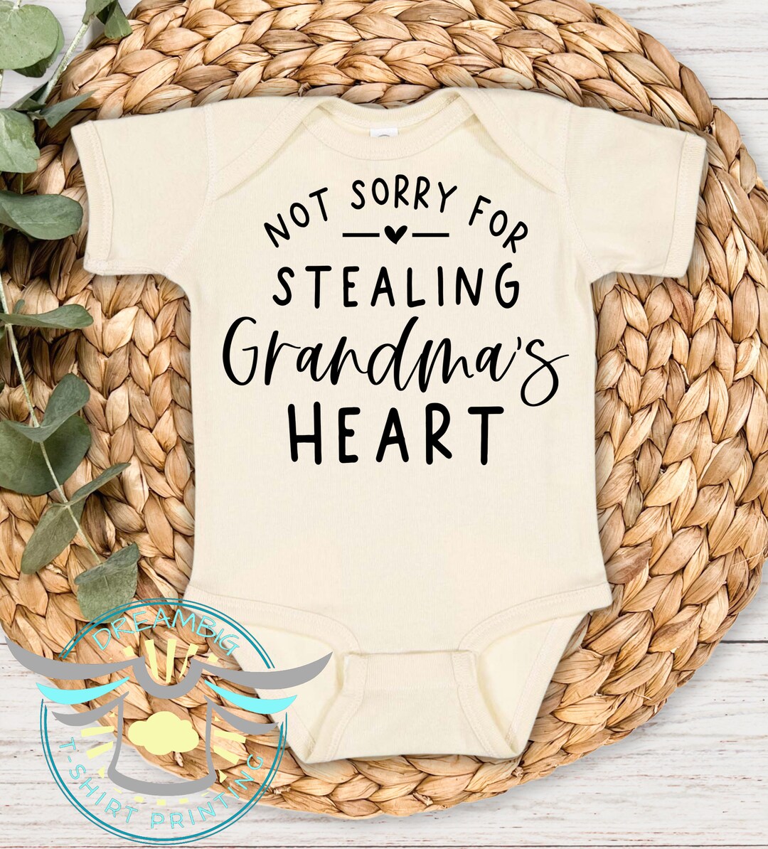 Grandma Baby Onesie® Not Sorry for Stealing Grandma's Heart ...