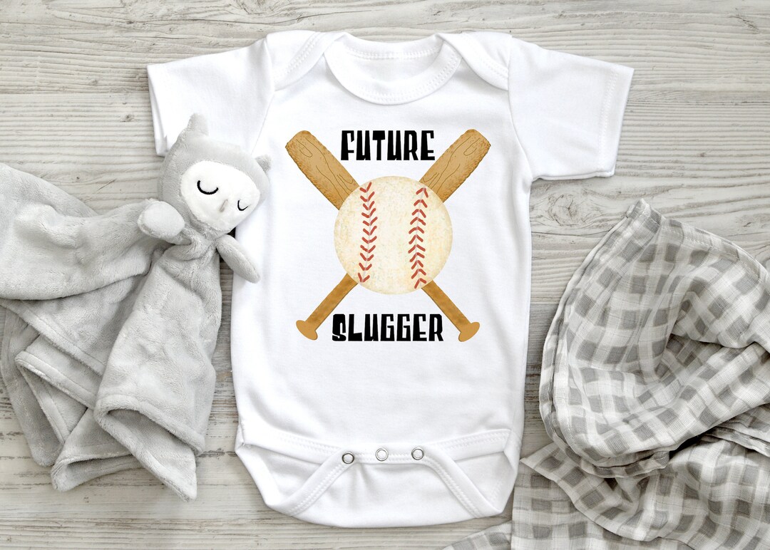 Baseball Onesie® Future Slugger Baby Onesie® Lil Slugger, Baseball Fan ...