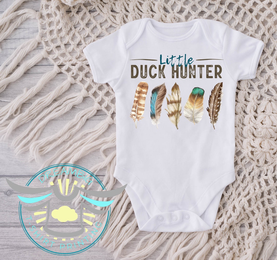 Duck Hunter Onesie® Little Duck Hunter, Feathers, Gone Huntin' Onesie ...