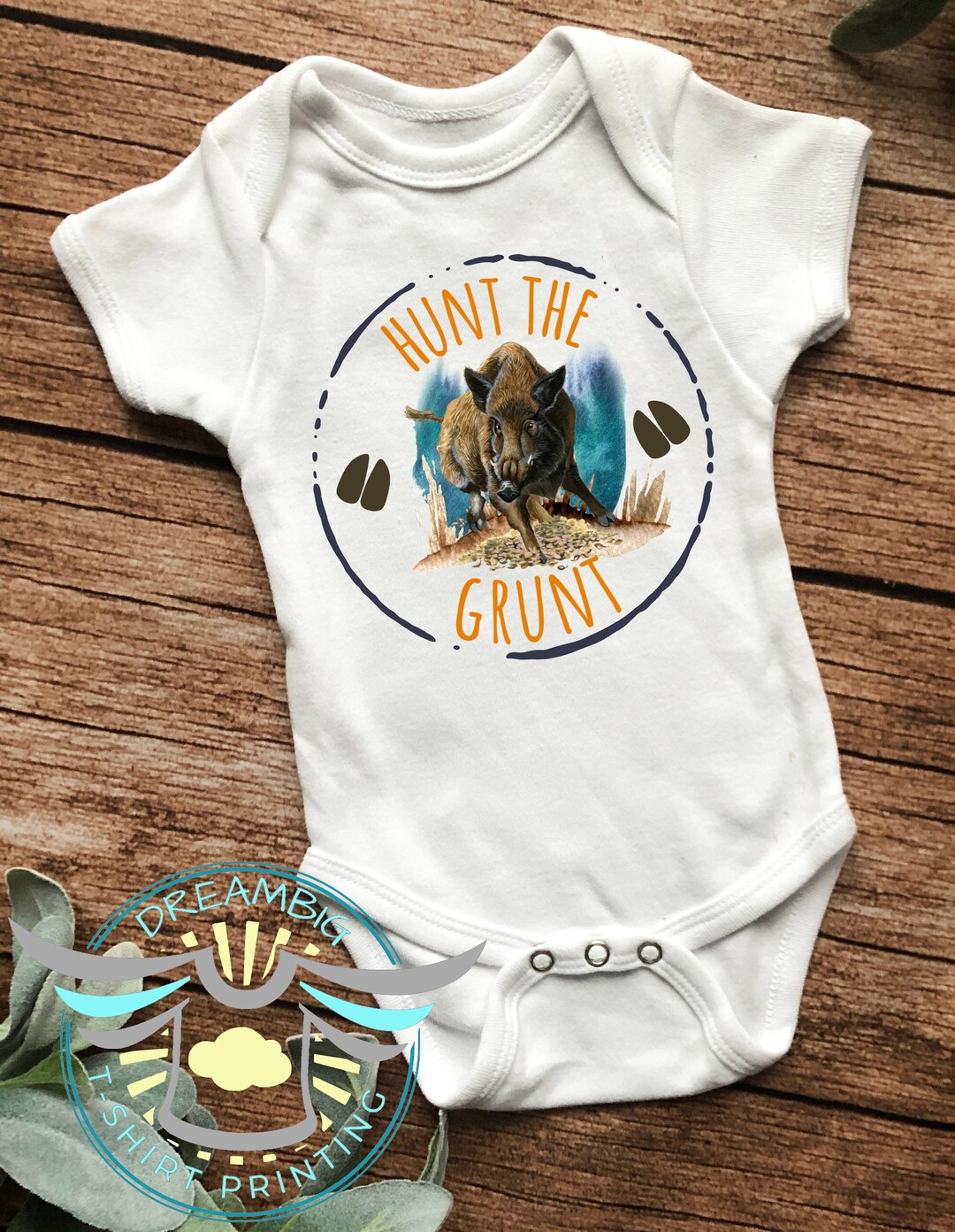 Hog Hunting Baby Onesie® Hunt the Grunt, Country Boy, Hog Country ...