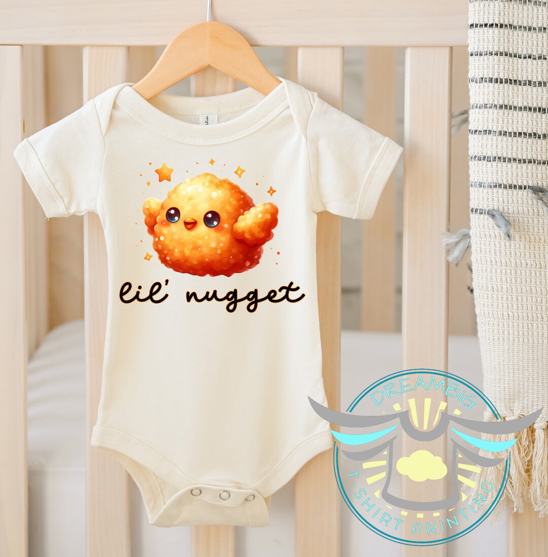 Little Nugget Baby Onesie® Chicken Nugget, Pregnancy, Baby Reveal ...