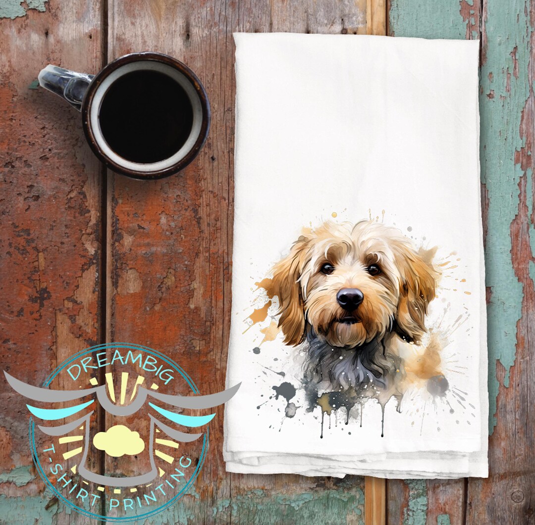 Cockapoo Dog Kitchen Towel, Dog Tea Towel, Gift for Dog Lover, Dog ...
