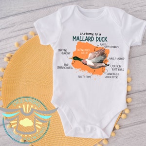 Duck Hunting Onesie® Anatomy of A Duck, Duck Hunter, Daddy's Little ...