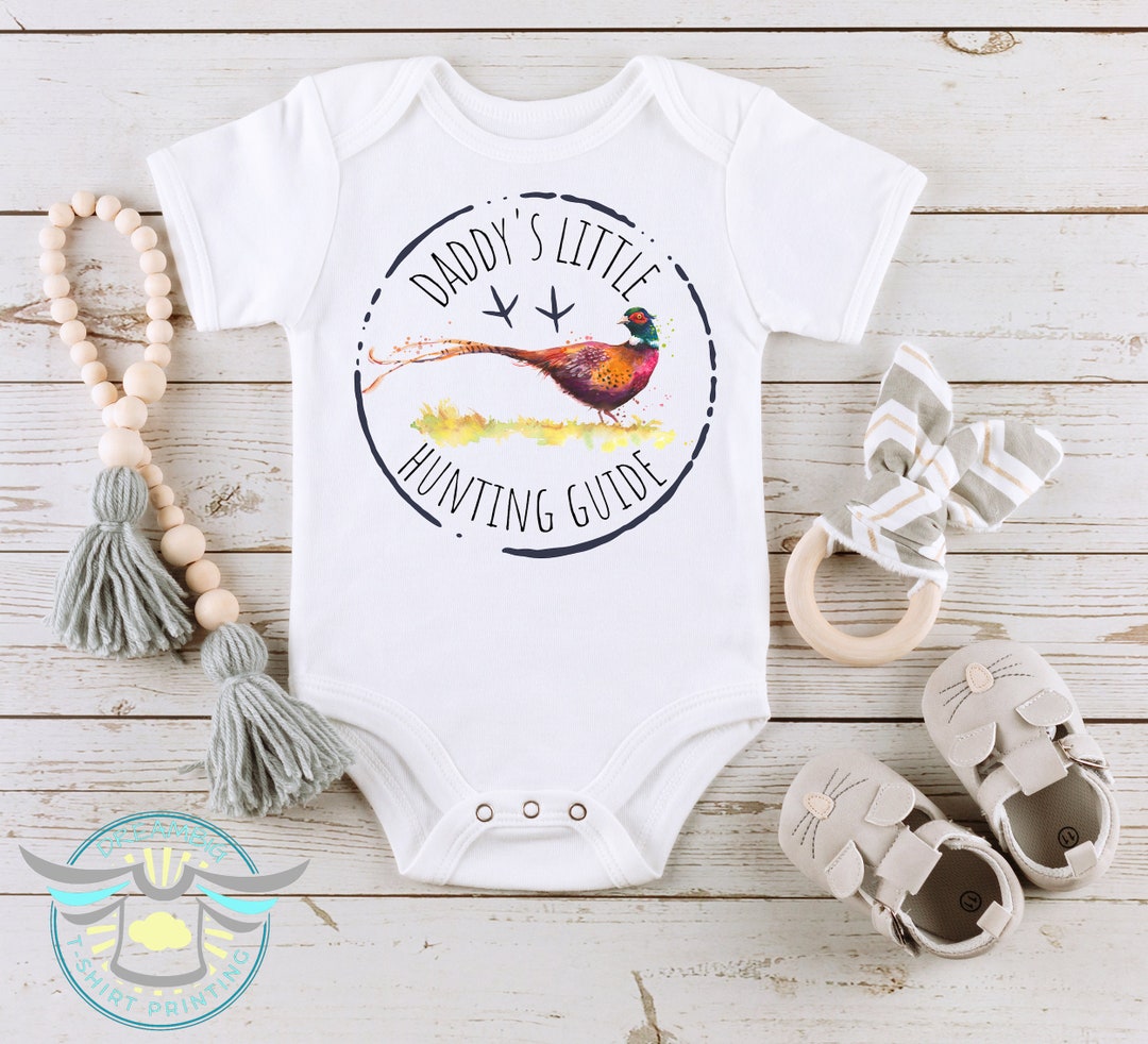 Daddy's Little Hunting Guide Baby Onesie® Pheasant Hunting, Dad Gifts ...