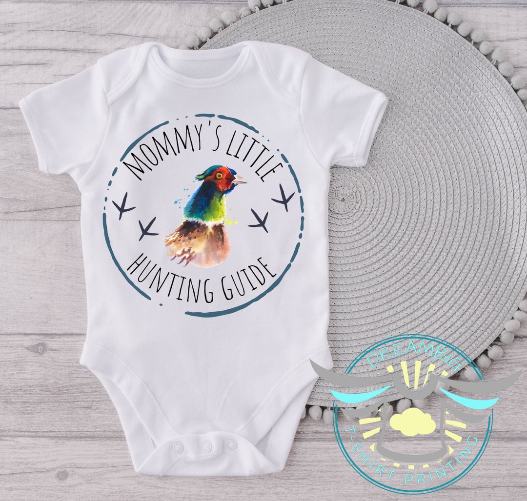 Pheasant Hunting Baby Onesie® Mommy's Little Hunting Guide - Etsy