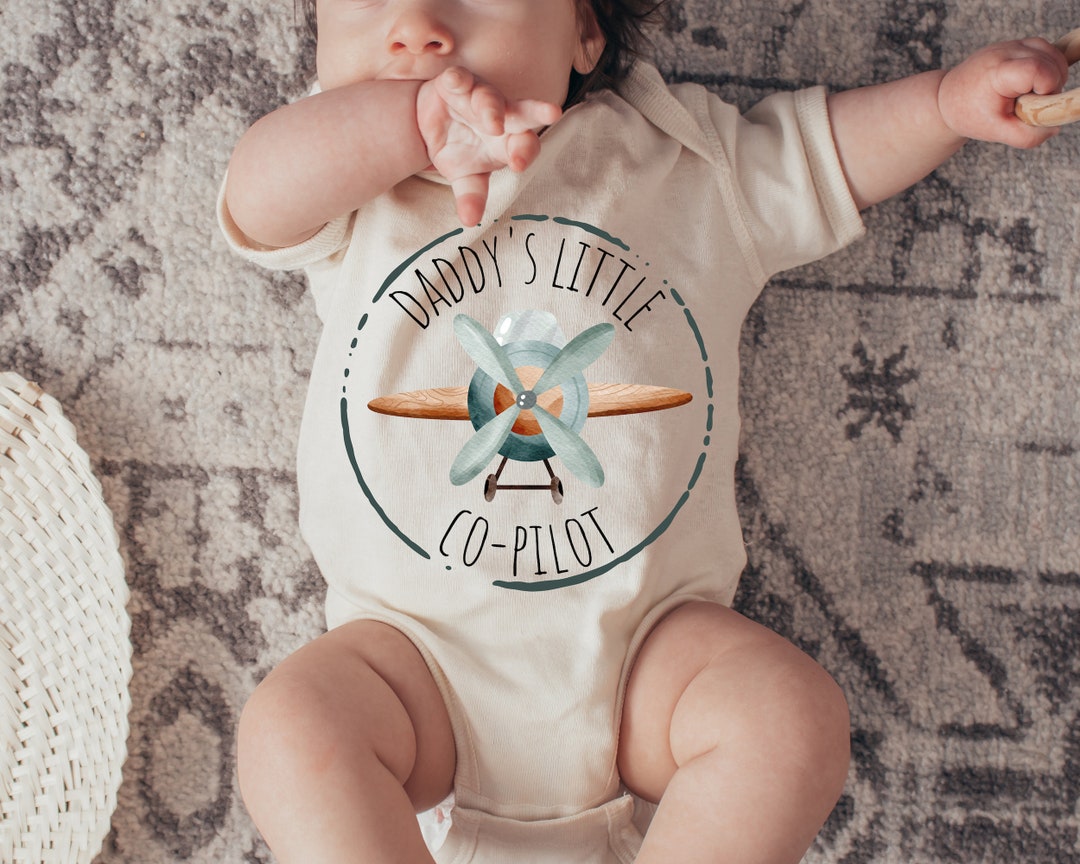 Daddy's Little Co-pilot Baby Onesie® Airplane, Airplane Baby Onesie ...