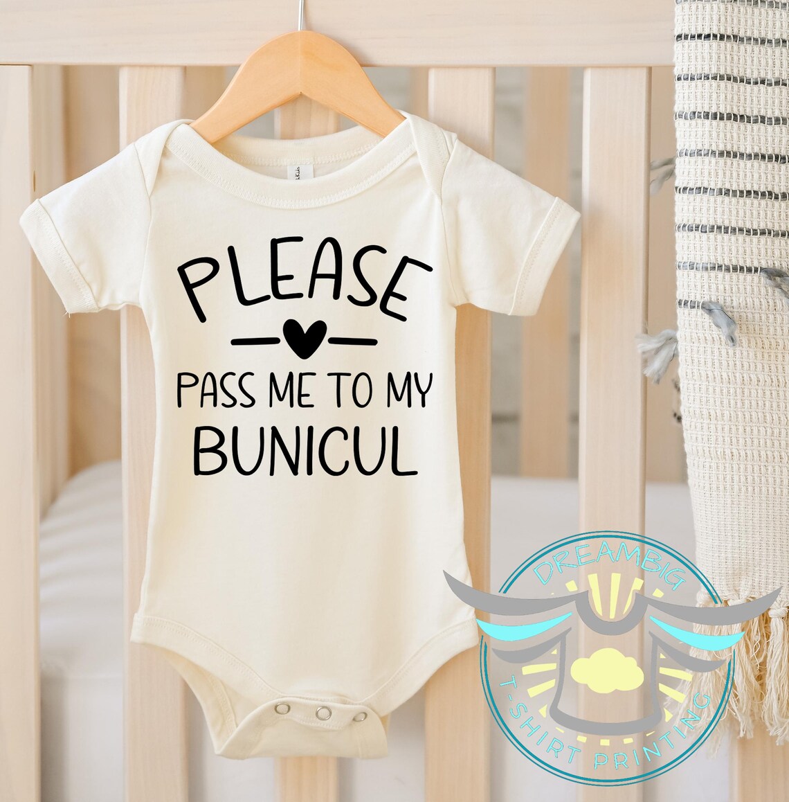 Romanian Baby Onesie® Please Pass Me to My Bunicul, Romanian ...