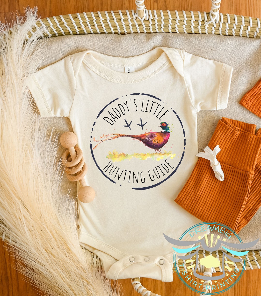 Daddy's Little Hunting Guide Baby Onesie® Pheasant Hunting, Hunting ...