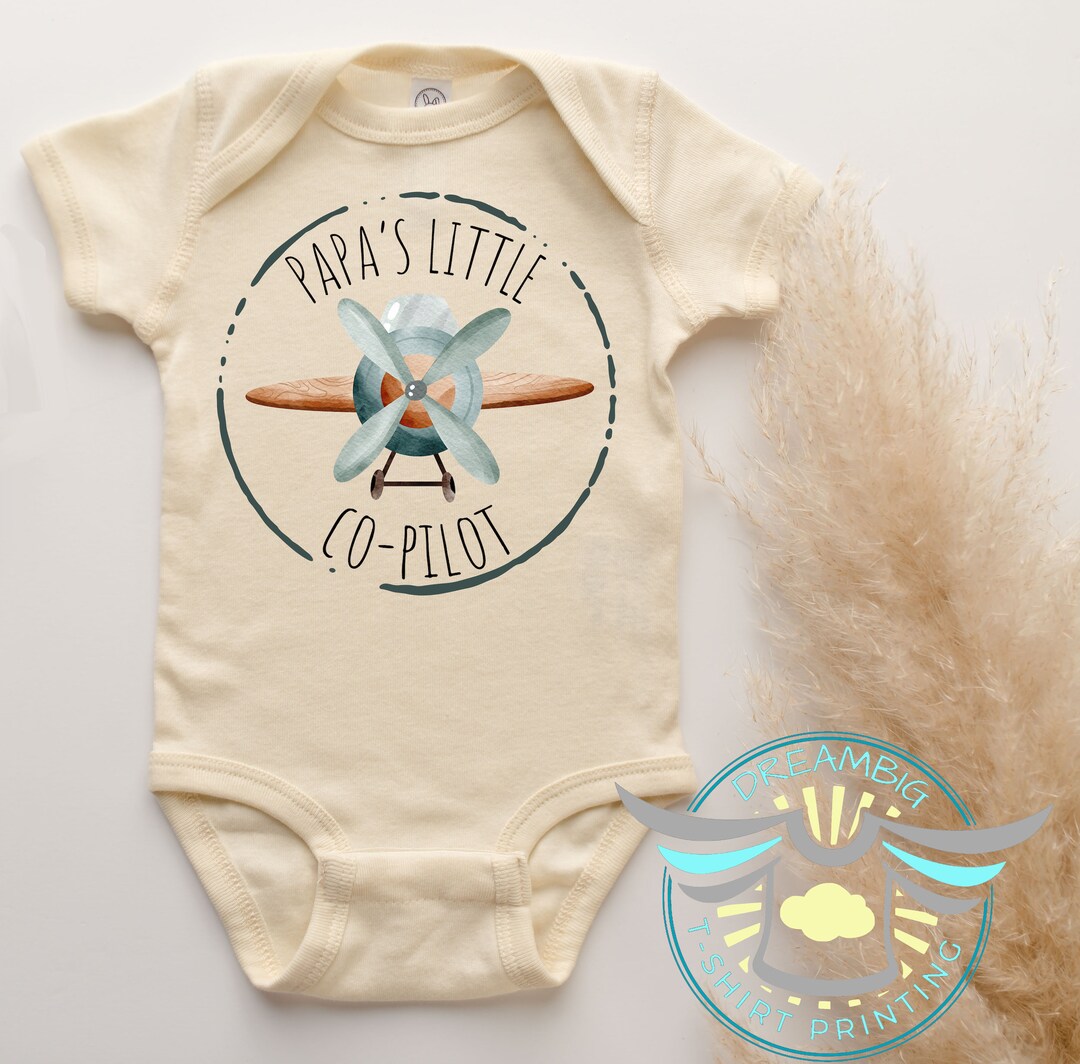 Papa's Little Co-pilot Baby Onesie® Papa's Boy, Grandpa, Airplane Baby ...