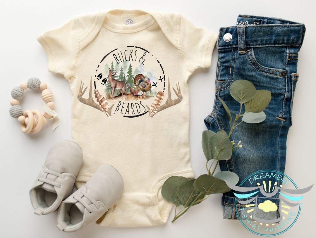 Hunting Shirt, Bucks & Beards Onesie® Deer Hunting Onesie® Turkey ...