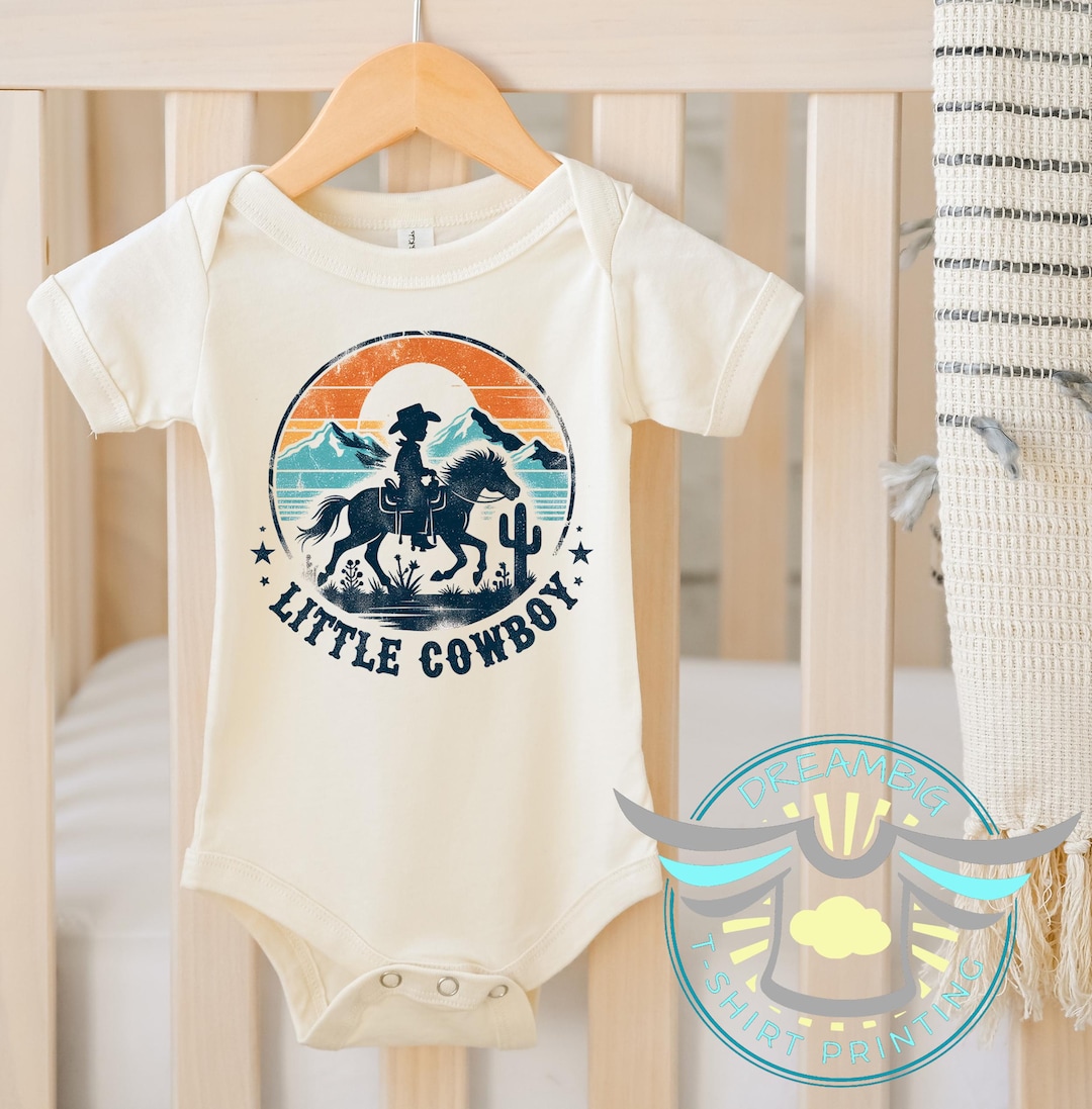 Little Cowboy Baby Onesie® Western Baby Outfit, Cowboy Theme, Country ...