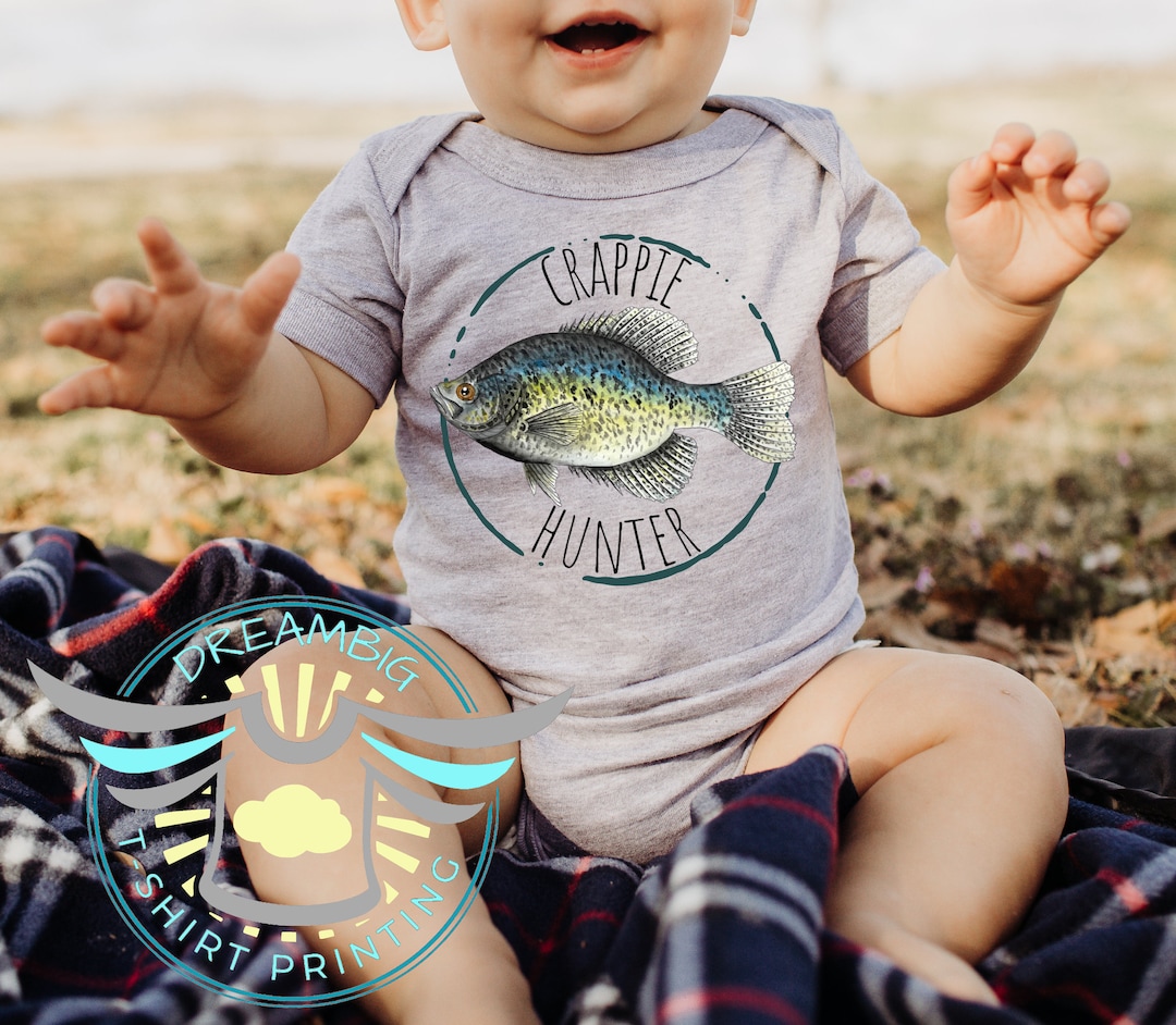Fishing Baby Onesie® Crappie Fishing Onesie® Papermouth, Fishing Buddy ...
