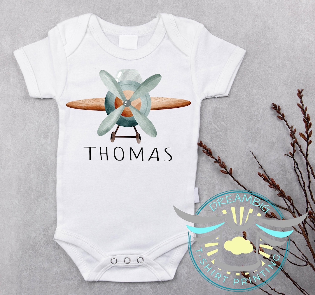 Personalized Airplane Baby Onesie® Future Pilot, Airplane Baby Outfit ...