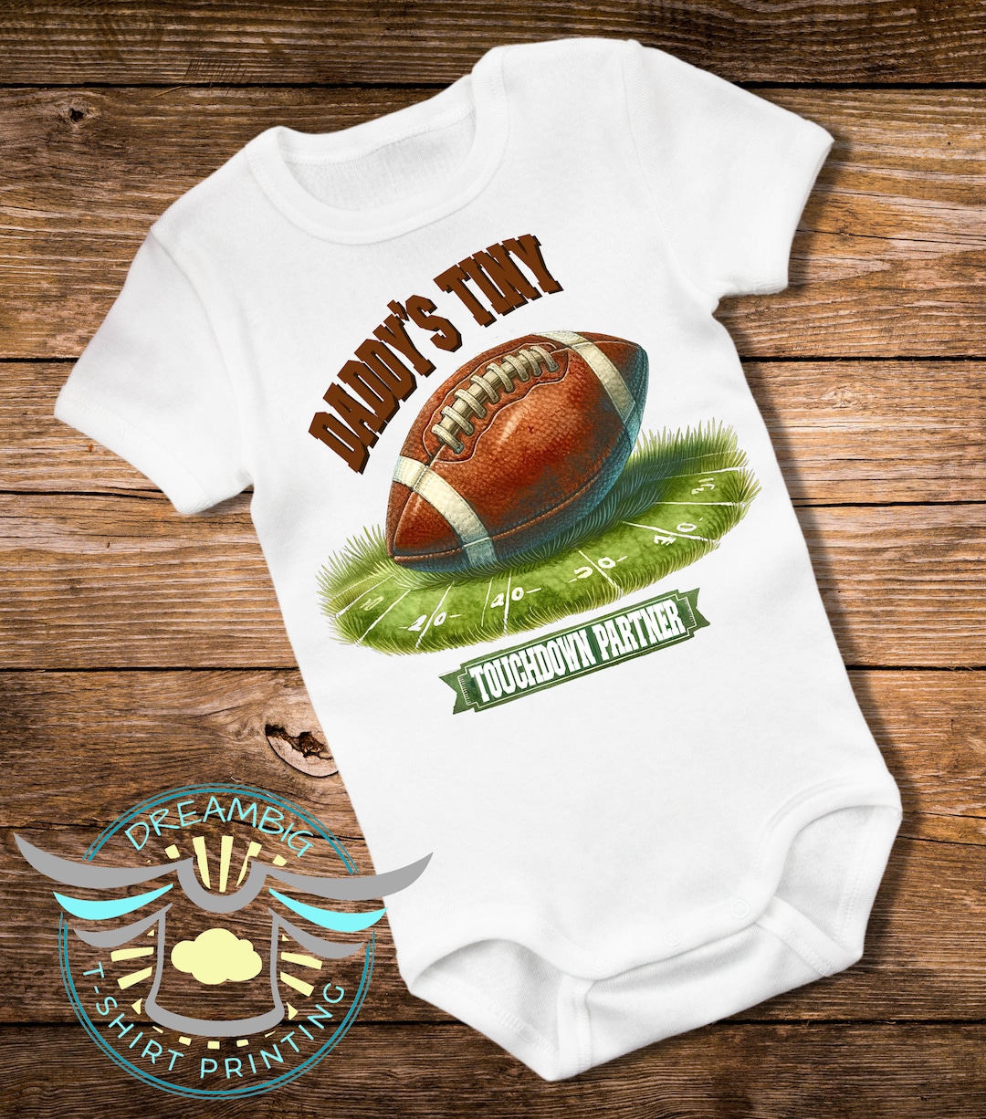 Daddy's Tiny Football Partner Baby Onesie® Game Day, Football Fan ...