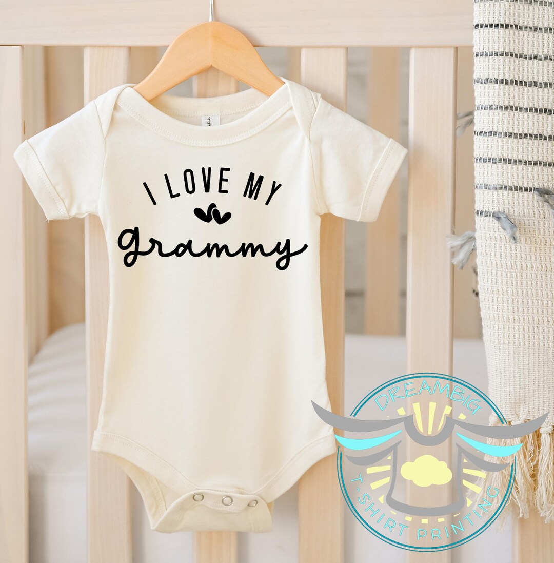 I Love My Grammy Baby Onesie® Grammy Baby Outfit, Grandmother, Grandma ...