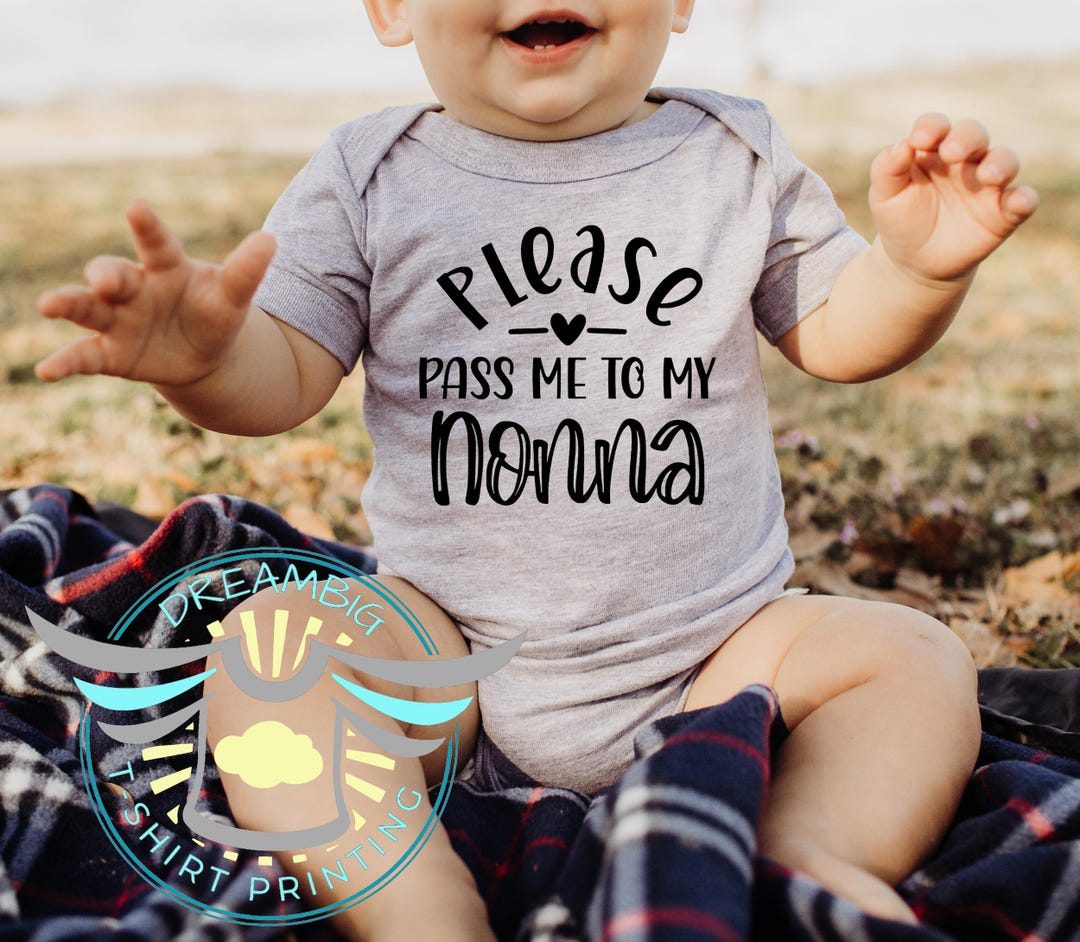 Nonna Baby Onesie® Please Pass Me to My Nonna Baby Onesie® Italian, Family Gifts, Baby ...