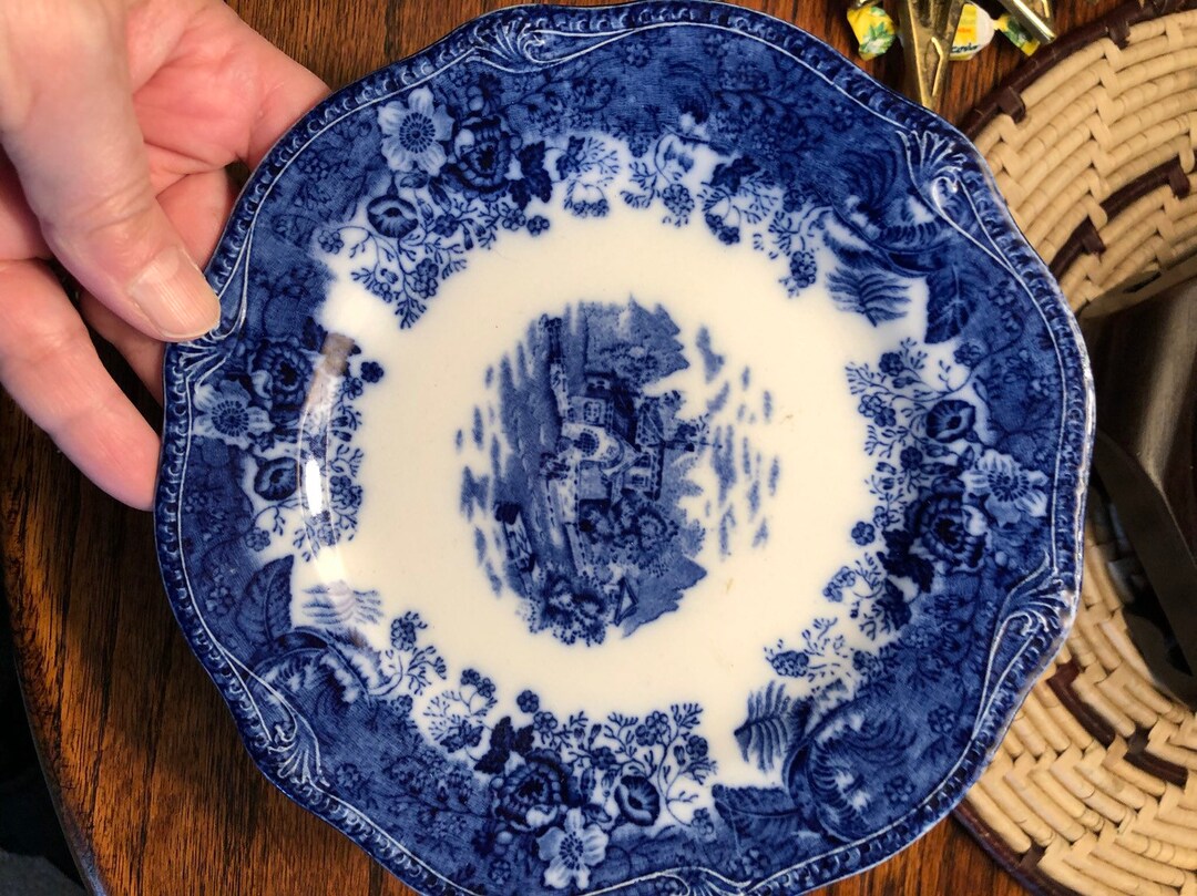 Flow Blue Plate - Etsy