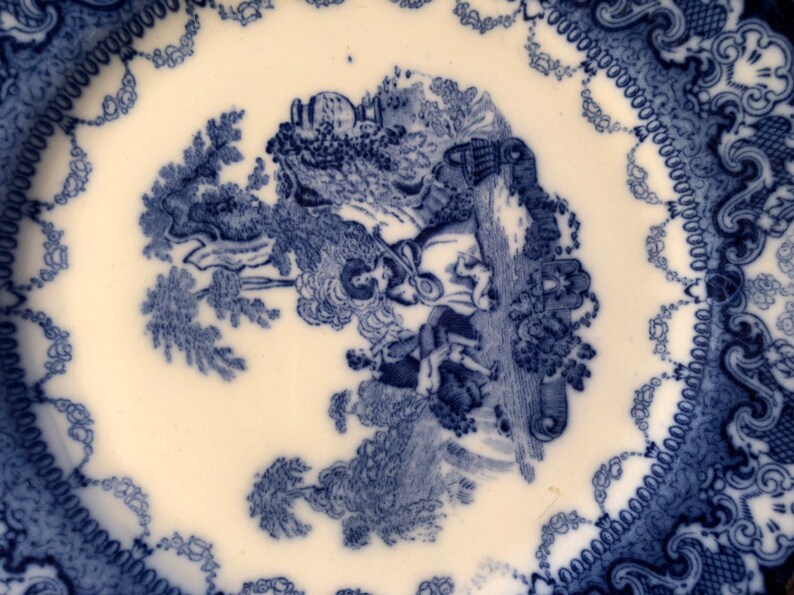 Flow Blue Plate - Etsy