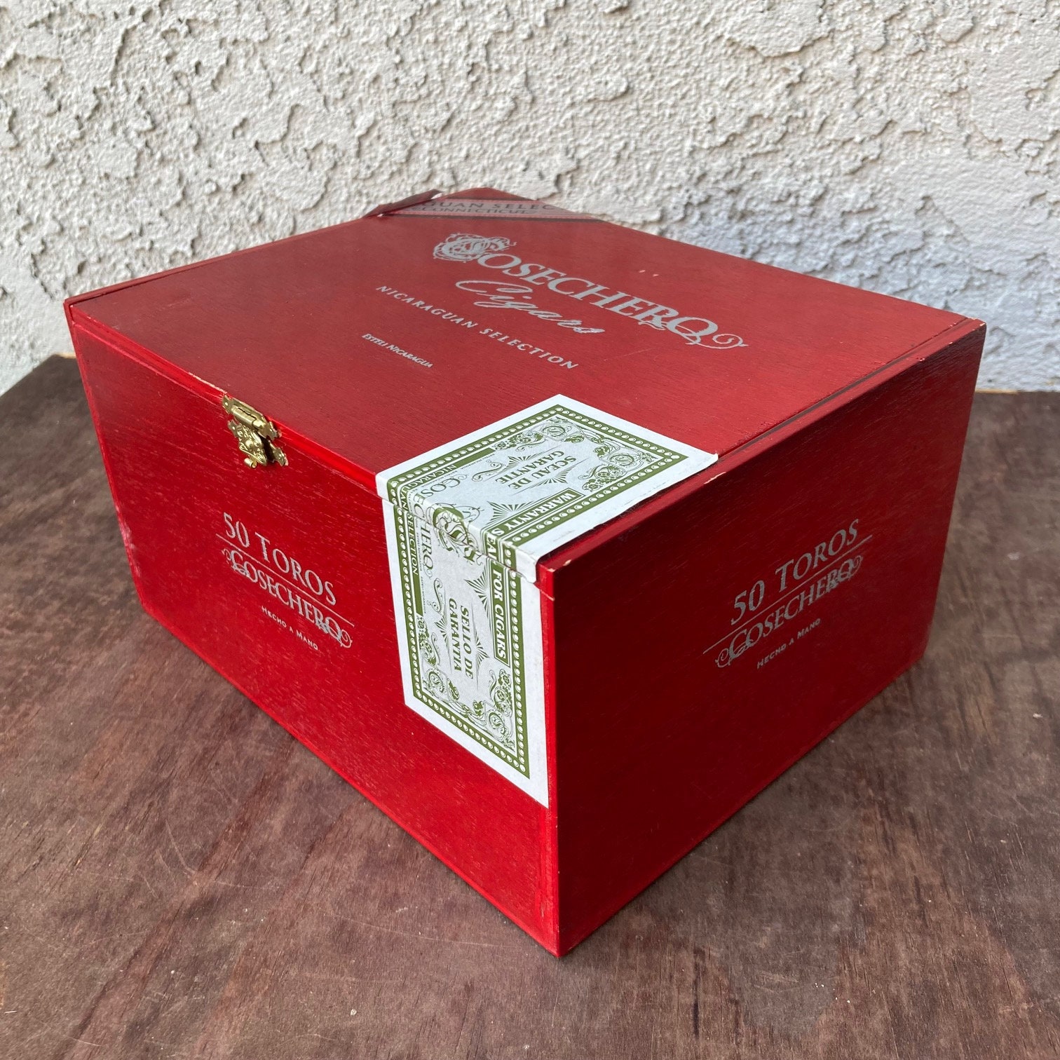 Vintage Cigar Box Cosechero Cigars Nicaraguan Selection Red - Etsy