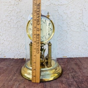 Vintage Heco German Glass Dome Clock, Mantel Clock Made in Germany ...