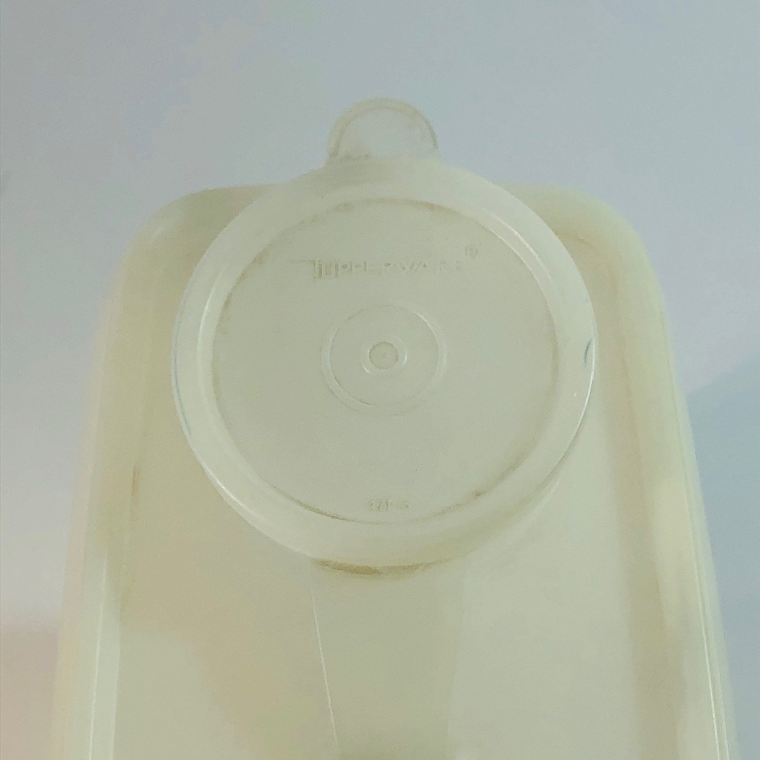 Vintage Tupperware White Tall Rectangular Container Excellent - Etsy