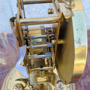 Vintage Heco German Glass Dome Clock, Mantel Clock Made in Germany ...