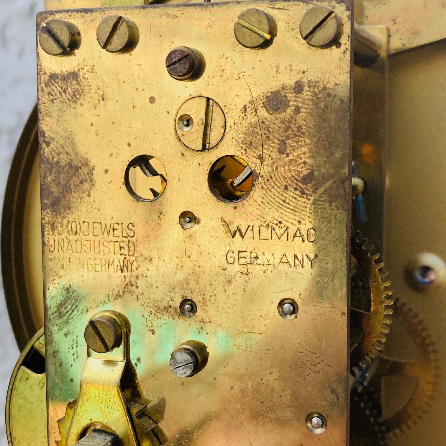 Vintage Wilmac Anniversary Clock: Mid-century German Glass Dome (not ...
