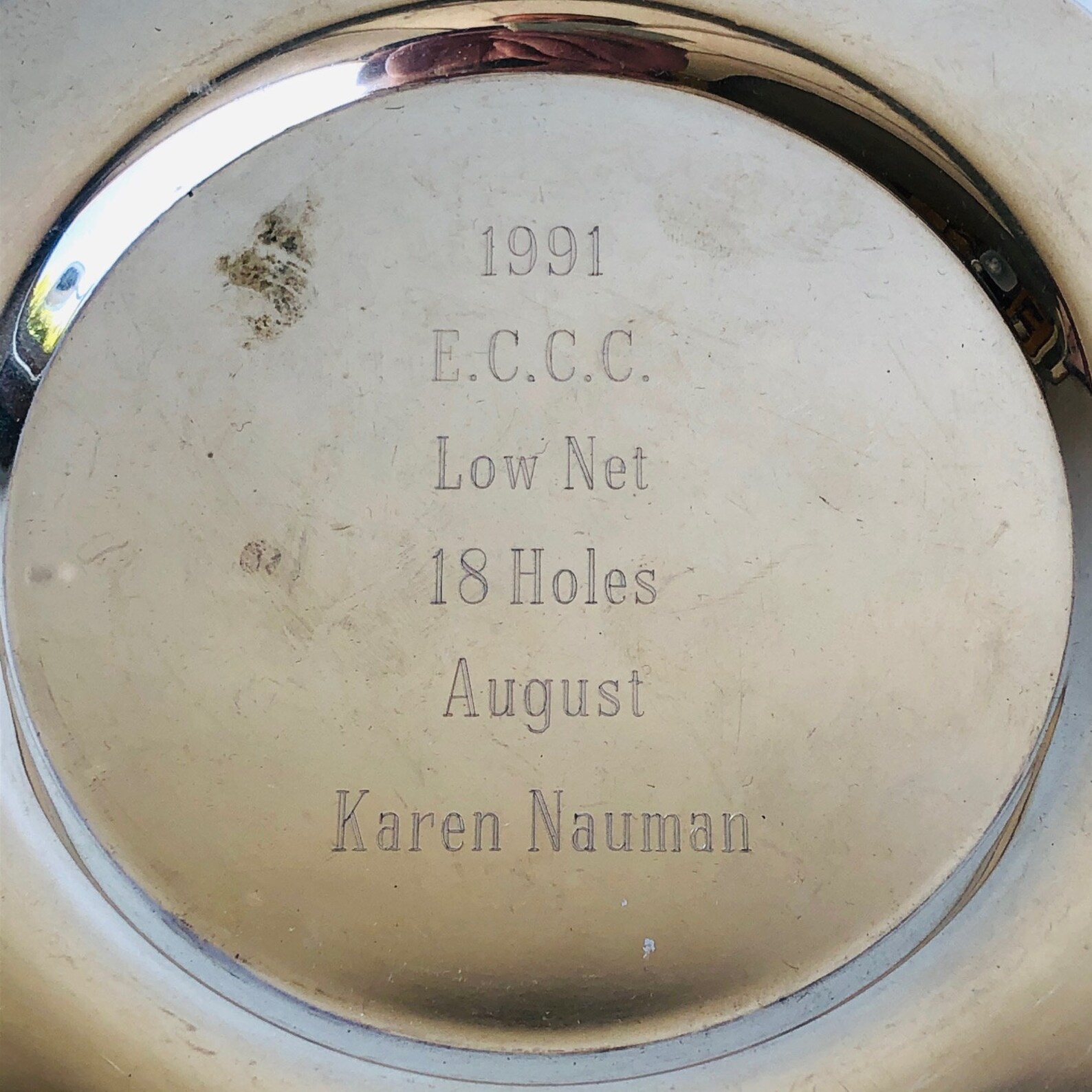 Vintage Golf Trophy Plate Silver Plate Dish Bowl Award Oneida - Etsy