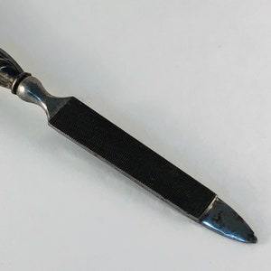 Antique Ornate Sterling Silver Nail File, Vintage 925 Sterling Silver ...