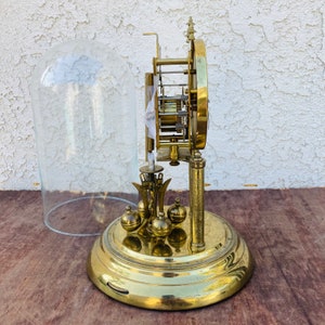Vintage Heco German Glass Dome Clock, Mantel Clock Made in Germany ...